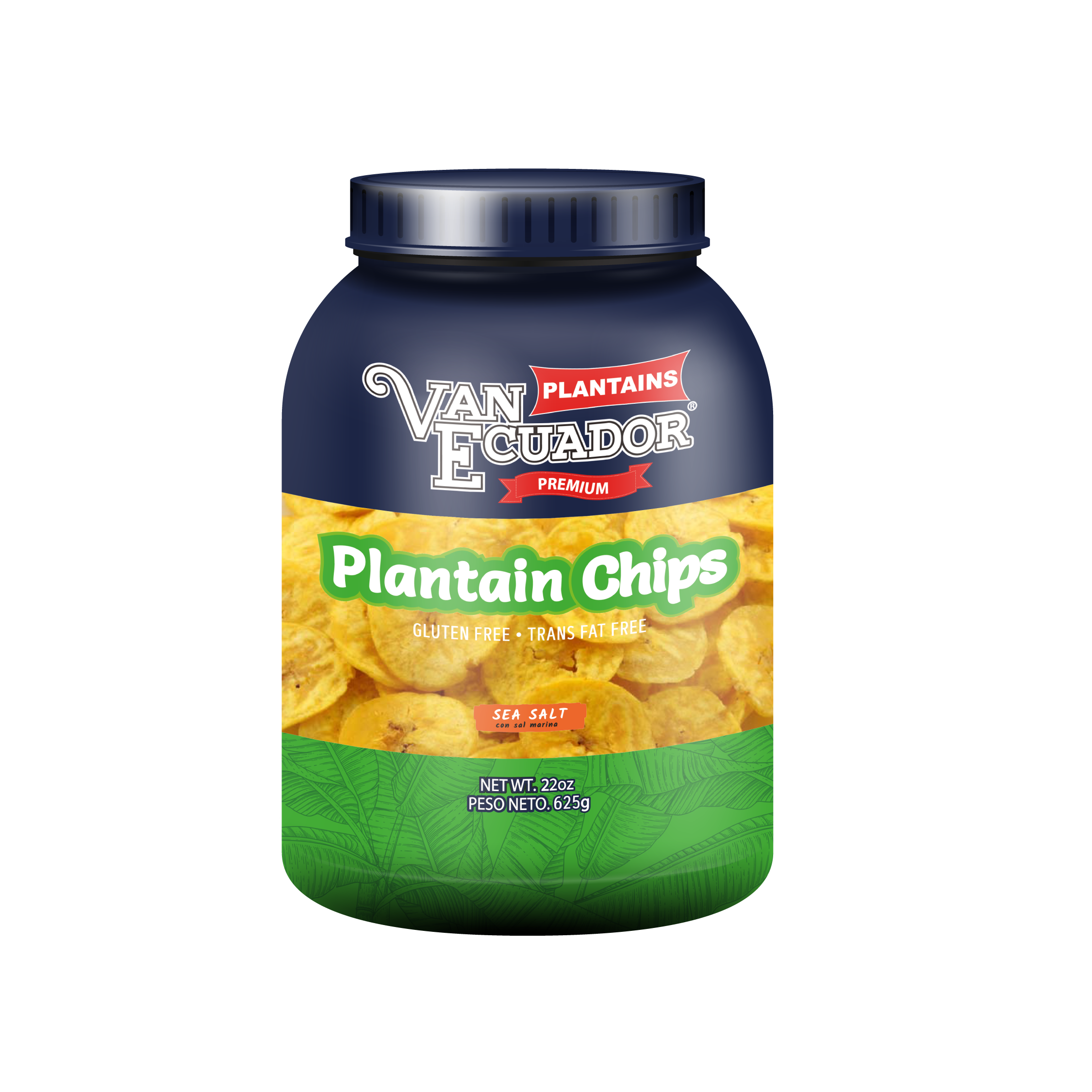 Van Ecuador - Plantain Chips Pack of 6 (22oz each)